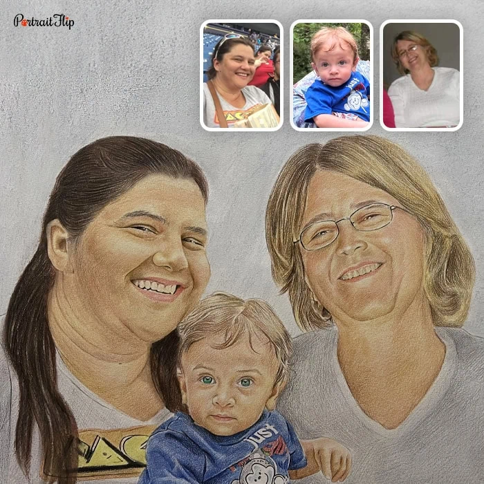 Merge Multiple Photos Into Custom Painting | Compilation Portraits