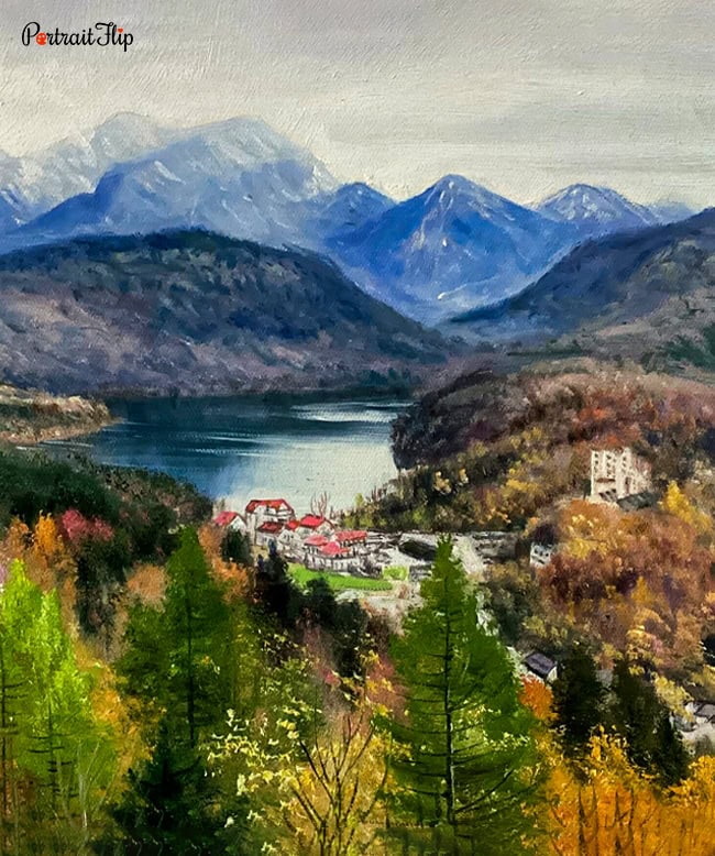Custom Landscape Portraits from your Photos | PortraitFlip