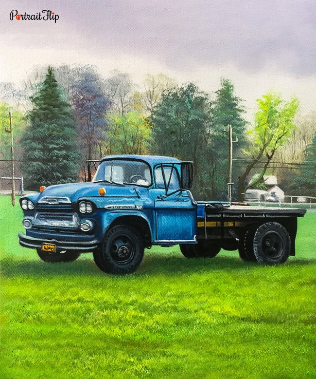 Custom Vehicle Portraits from your Photos | PortraitFlip