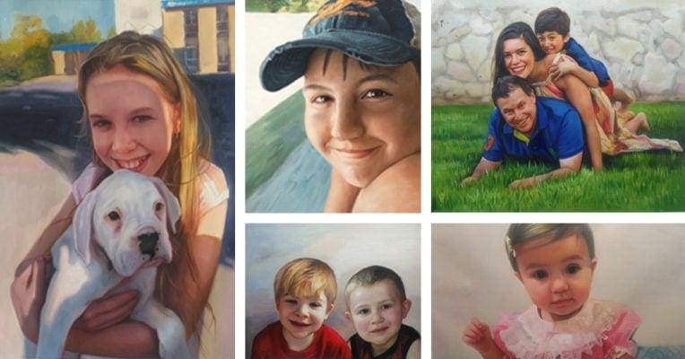 Child Portraits | Best Price | Child Portrait from Photo [Free Shipping]